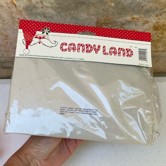 Candyland | Kitchen | Rare Candy Land Holiday Goodies Santa Container ...